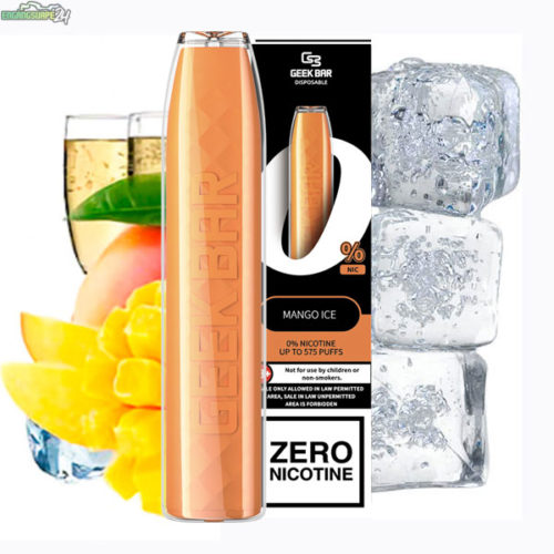 Geek Bar 0% Nikotinfri Mango Ice (575-625 Puffar) - engångsvape24.se